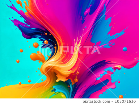 Colorful Liquid Fluid Wallpaper Background.... - Stock Illustration ...