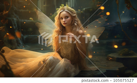 A captivating female adventurer with mystical... - Stock Illustration ...