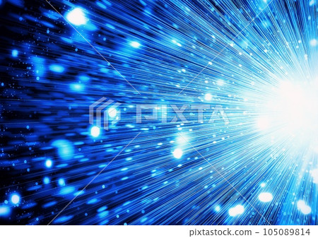 Abstract blue rays background - Stock Illustration [105089814] - PIXTA