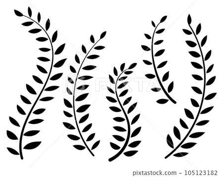 Simple Leaf Vine Clip Art 40 Flowers & Leaves, Clipart, Png, Svg,