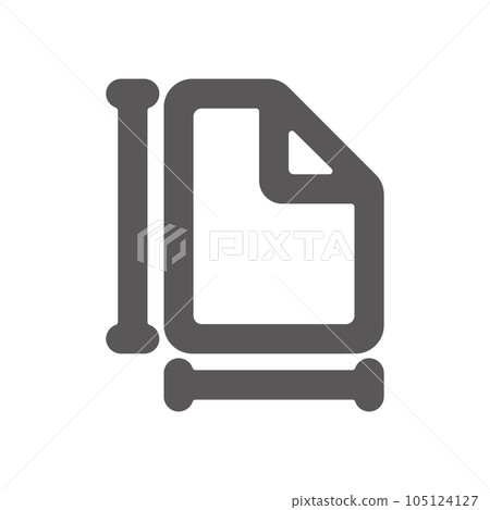 Simple and easy-to-use document size icons for... - Stock Illustration ...