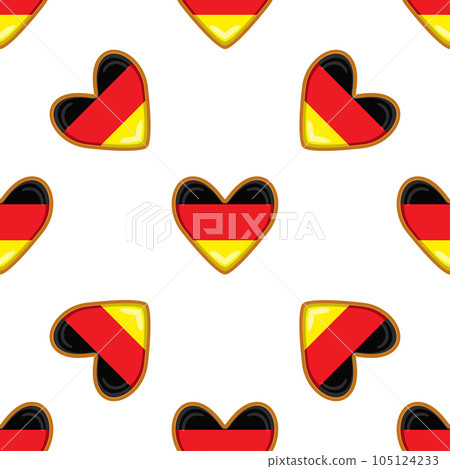 Pattern cookie with flag country Germany in... - Stock Illustration ...