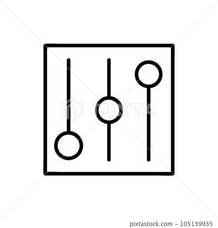 Controls Vector Icon, Outline style, isolated... - Stock Illustration ...