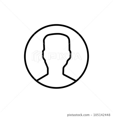 User profile login Avatar Vector Icon, Outline... - Stock Illustration ...