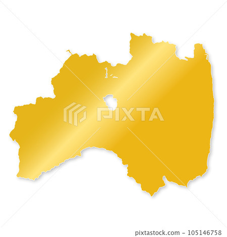 Fukushima Prefecture Map - Stock Illustration [105146758] - PIXTA