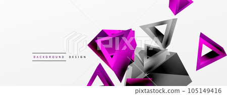 3d triangle abstract background. Basic shape... - Stock Illustration ...
