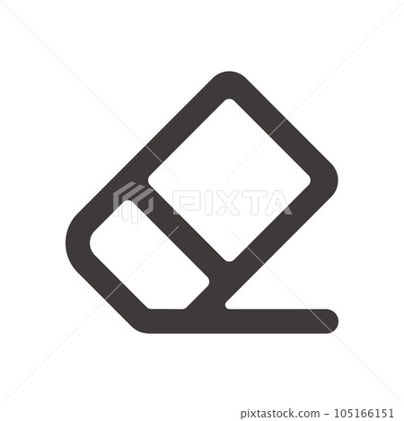 A simple and easy-to-use eraser icon ideal for... - Stock Illustration ...