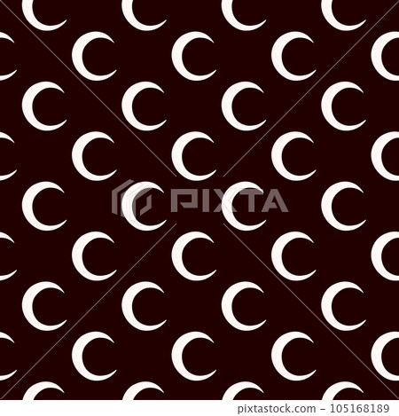 Simple moon silhouettes seamless pattern. - Stock Illustration ...
