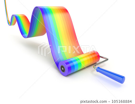 Colorful paint roller - Stock Illustration [105168884] - PIXTA