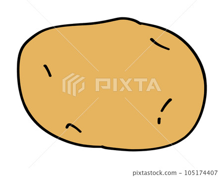 Simple potato illustration material - Stock Illustration [105174407 ...