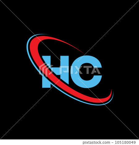 HC H C letter logo design. Initial letter HC... - Stock Illustration ...