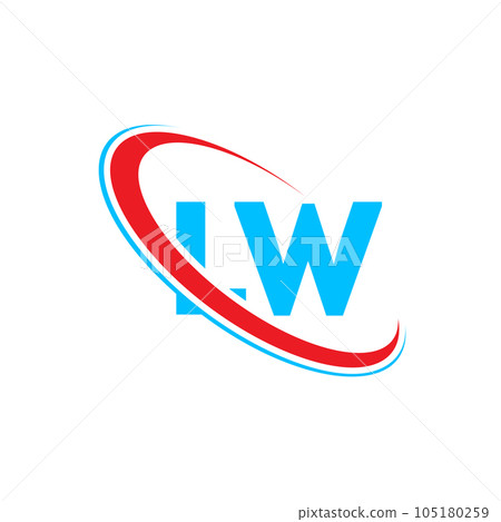 LW L W letter logo design. Initial letter LW...-插圖素材 [105180259] - PIXTA圖庫