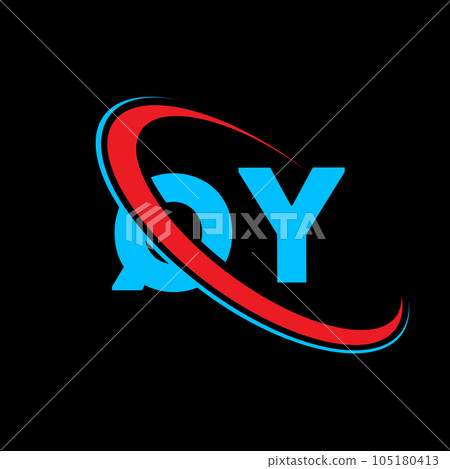 QY Q Y letter logo design. Initial letter QY...-插圖素材 [105180413] - PIXTA圖庫