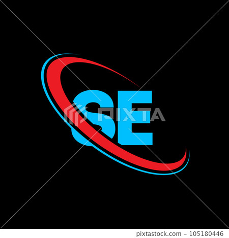 SE S E letter logo design. Initial letter SE...-插圖素材 [105180446] - PIXTA圖庫