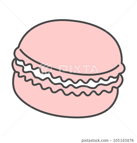 Sweets color single icon illustration Macarons - Stock Illustration ...