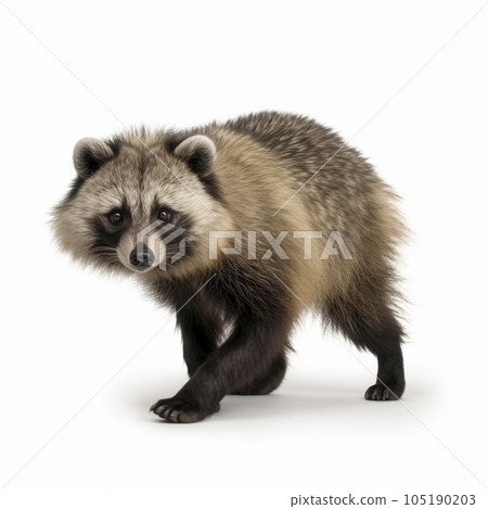 Tanuki White background AI-generated image... - Stock Illustration ...