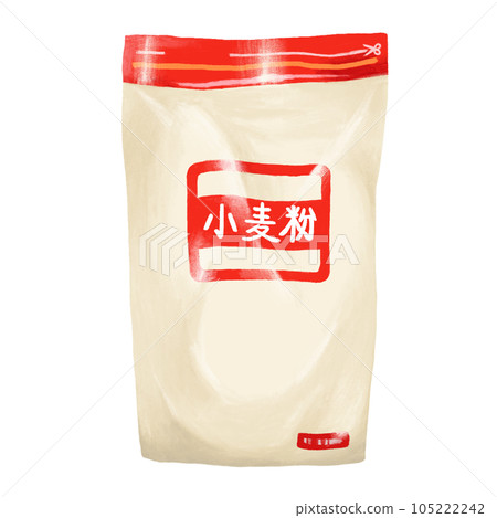 hand drawn wheat flour illustration - Stock Illustration [105222242 ...