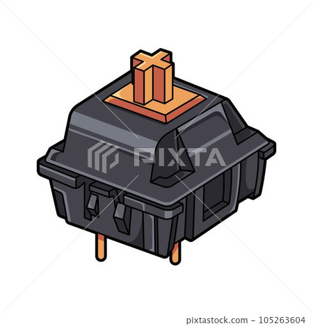 Keyboard Switch Vector Illustration - Stock Illustration [105263604 ...