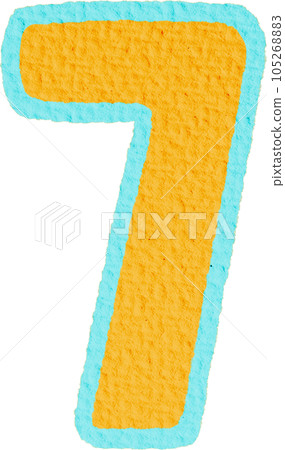 Number 7 Paper texture - Stock Illustration [105268883] - PIXTA