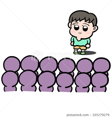 boy left behind - Stock Illustration [105279279] - PIXTA