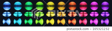 Realistic color set of radio wave signal sign - Stock Illustration ...