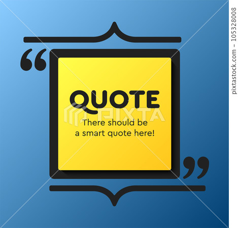 Quote frame blank, text quote boxes, message - Stock Illustration ...