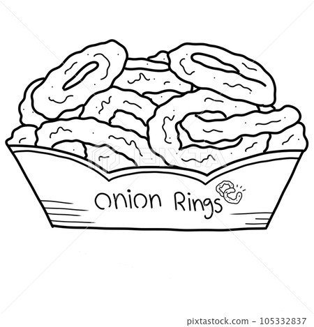 Onion rings - Stock Illustration [105332837] - PIXTA