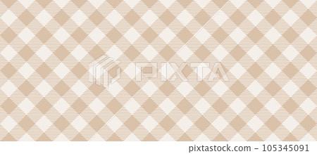 Diagonal gingham seamless pattern. Beige and... - Stock Illustration ...