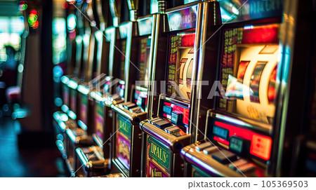 Casino Slot Machines. Strip Digital Slot...-插圖素材 [105369503] - PIXTA圖庫