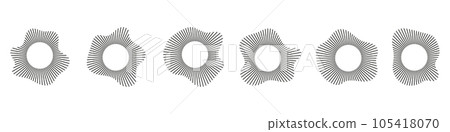 Circular shapes of sound waves, for audio... - Stock Illustration ...