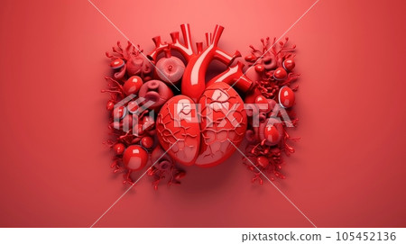 3D illustration of the human organ systems,...-插圖素材 [105452136] - PIXTA圖庫
