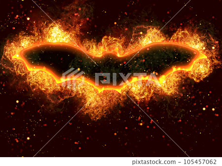 3d illustration of an abstract firebird... - Stock Illustration ...