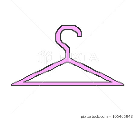 Hanger _ pixel art (pink) - Stock Illustration [105465948] - PIXTA