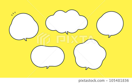 Simple balloon vector illustration set material - Stock Illustration ...