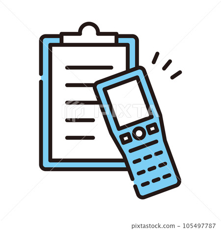 Barcode reader handy terminal icon - Stock Illustration [105497787] - PIXTA