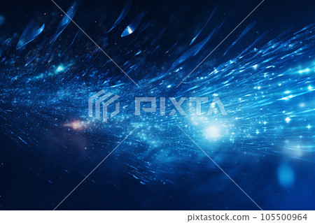 Abstract Blue Particle with Lighting Effect on... - Stock Illustration ...