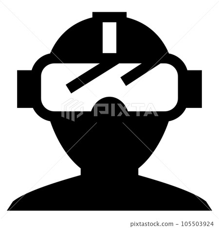 Filled style icons representing VR, masks,... - Stock Illustration ...