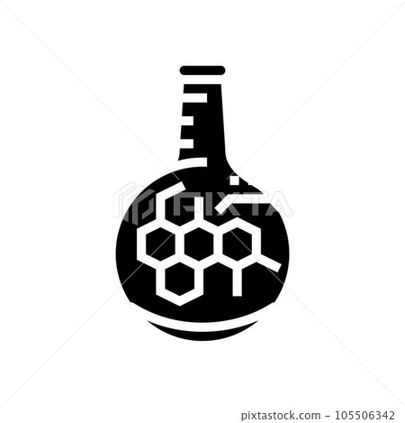 chemical synthesis engineer glyph icon vector... - Stock Illustration ...