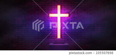 Cinematic Christian cyberpunk web panoramic... - Stock Illustration ...
