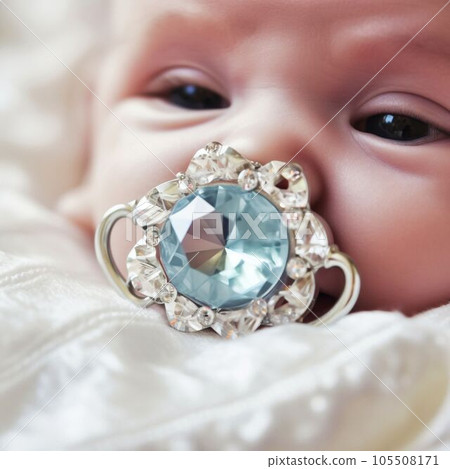baby pacifier close-up beautiful baby pacifier,...-插圖素材 [105508171 ...