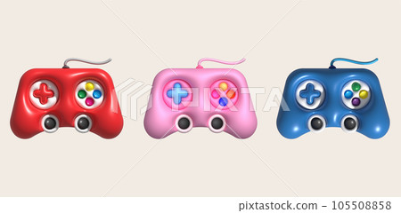 3d icon joystick gamepad game console or game... - Stock Illustration ...