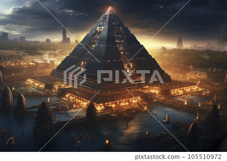 pyramids and ancient civilizations - Stock Illustration [105510972] - PIXTA