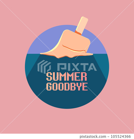 vector goodbye summer vintage concept... - Stock Illustration ...