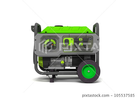 Modern compact electrical generator front view... - Stock Illustration ...