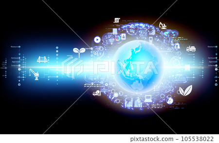 Cyber background material for architecture and... - Stock Illustration ...