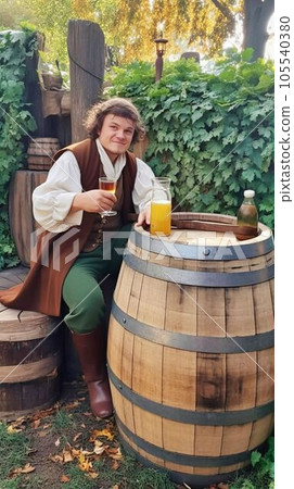 create a hobbit sitting in front of the... - Stock Illustration ...