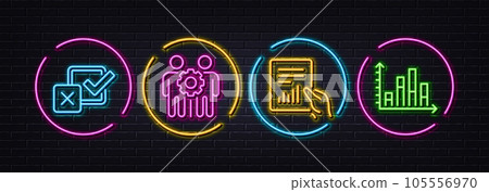 Document, Checkbox and Employees teamwork... - Stock Illustration [105556970] - PIXTA