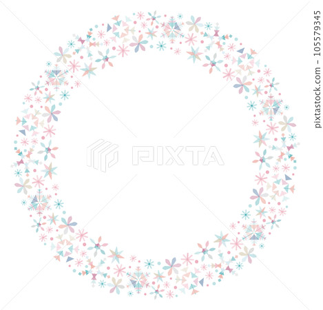 Snowflake Wreath Vector
