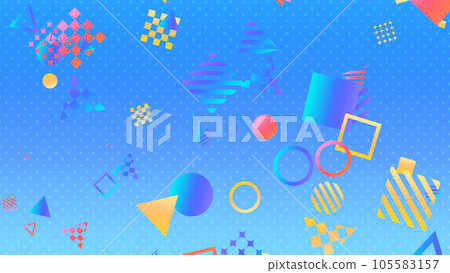 Particle VJ Shapes Pop Colorful Refreshing... - Stock Illustration ...
