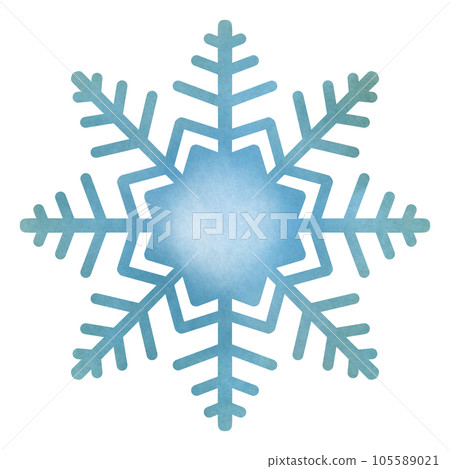 Isolated cute blue snowflake for winter in... - Stock Illustration ...